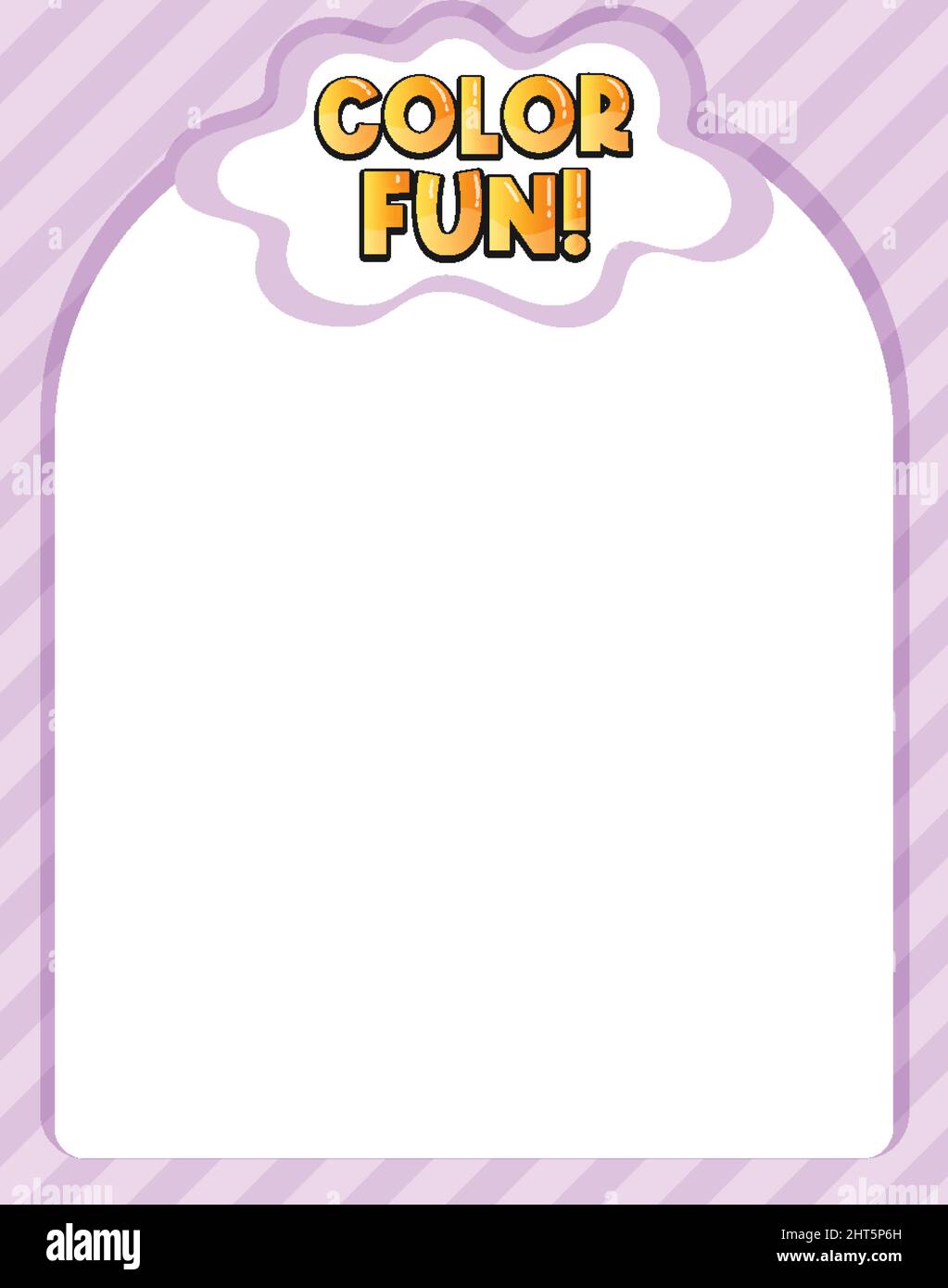 Colour fun border template background illustration Stock Vector Image ...