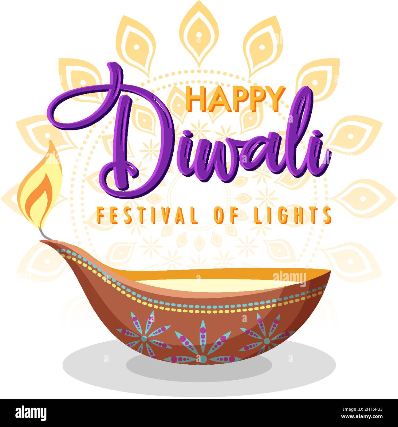 Diwali Indian festival of lights illustration Stock Vector Image & Art ...