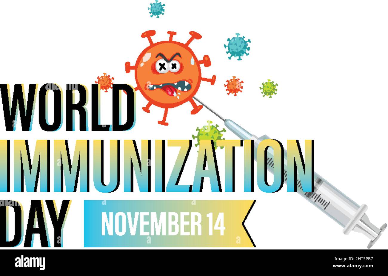 World immunization day banner design illustration Stock Vector Image ...