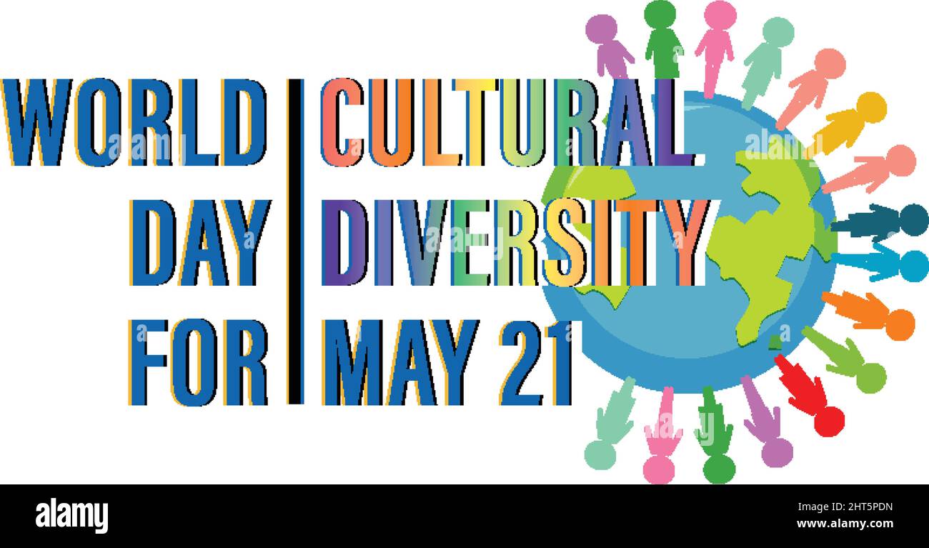 The World Day for Cultural Diversity Banner Design illustration Stock ...
