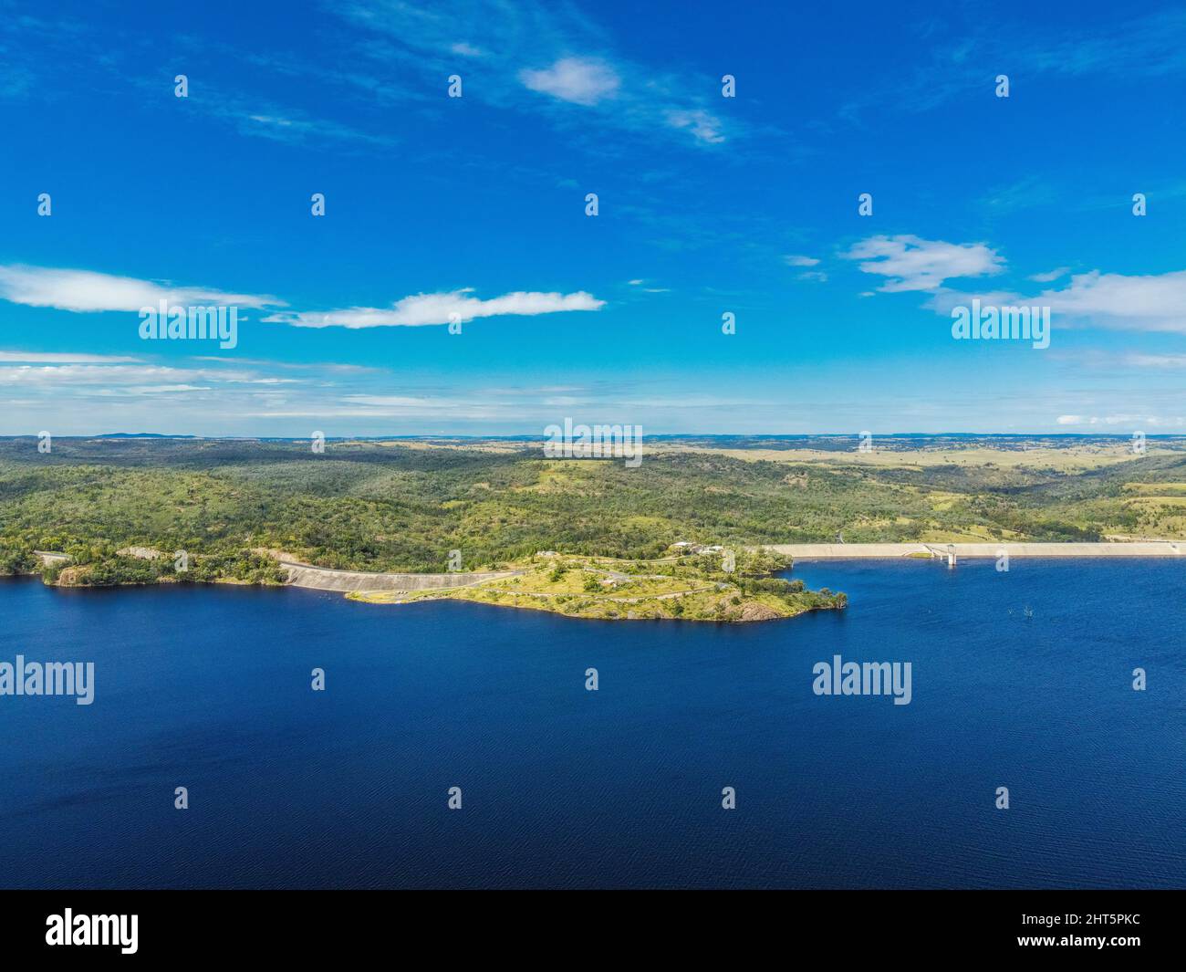 Aerial view of Pindari Dam in Pindaroi, Australia Stock Photo - Alamy