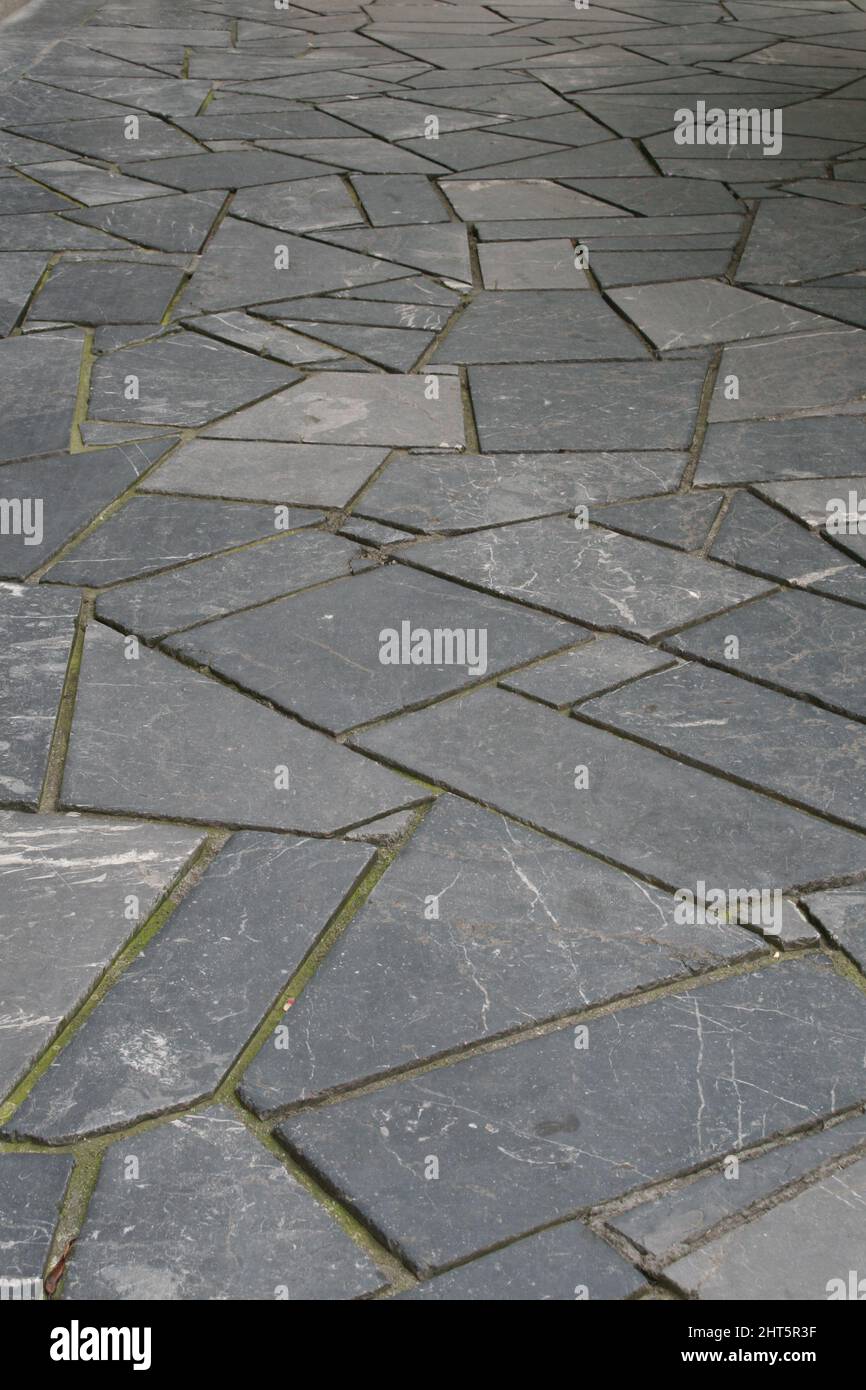 Gray paved footpath - for backgrounds and textures Stock Photo - Alamy