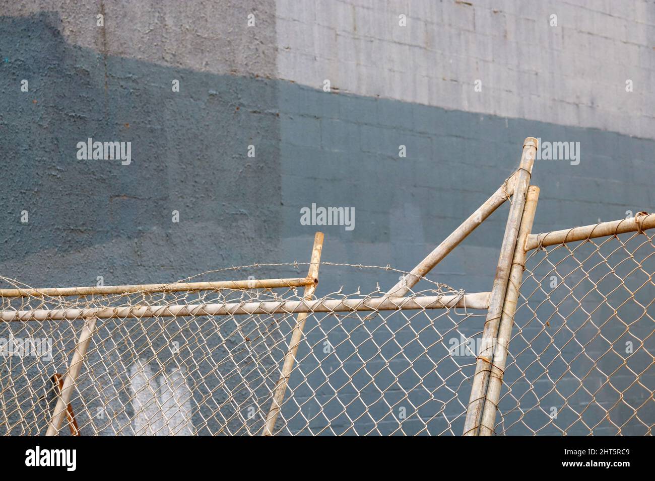 Old rusty fence outdoors Stock Photo - Alamy