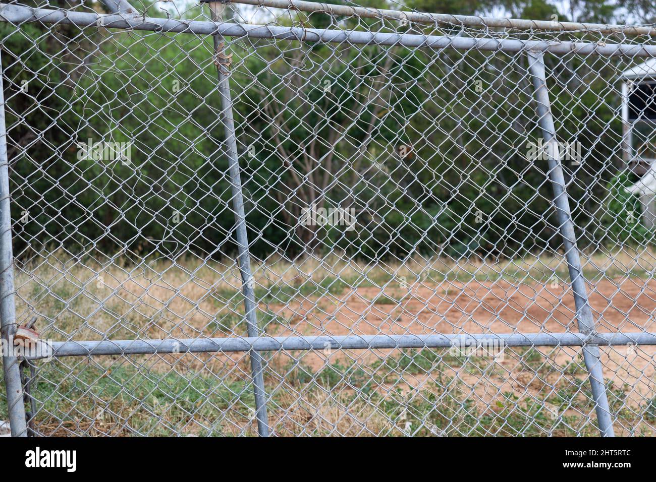 Old rusty fence outdoors Stock Photo - Alamy