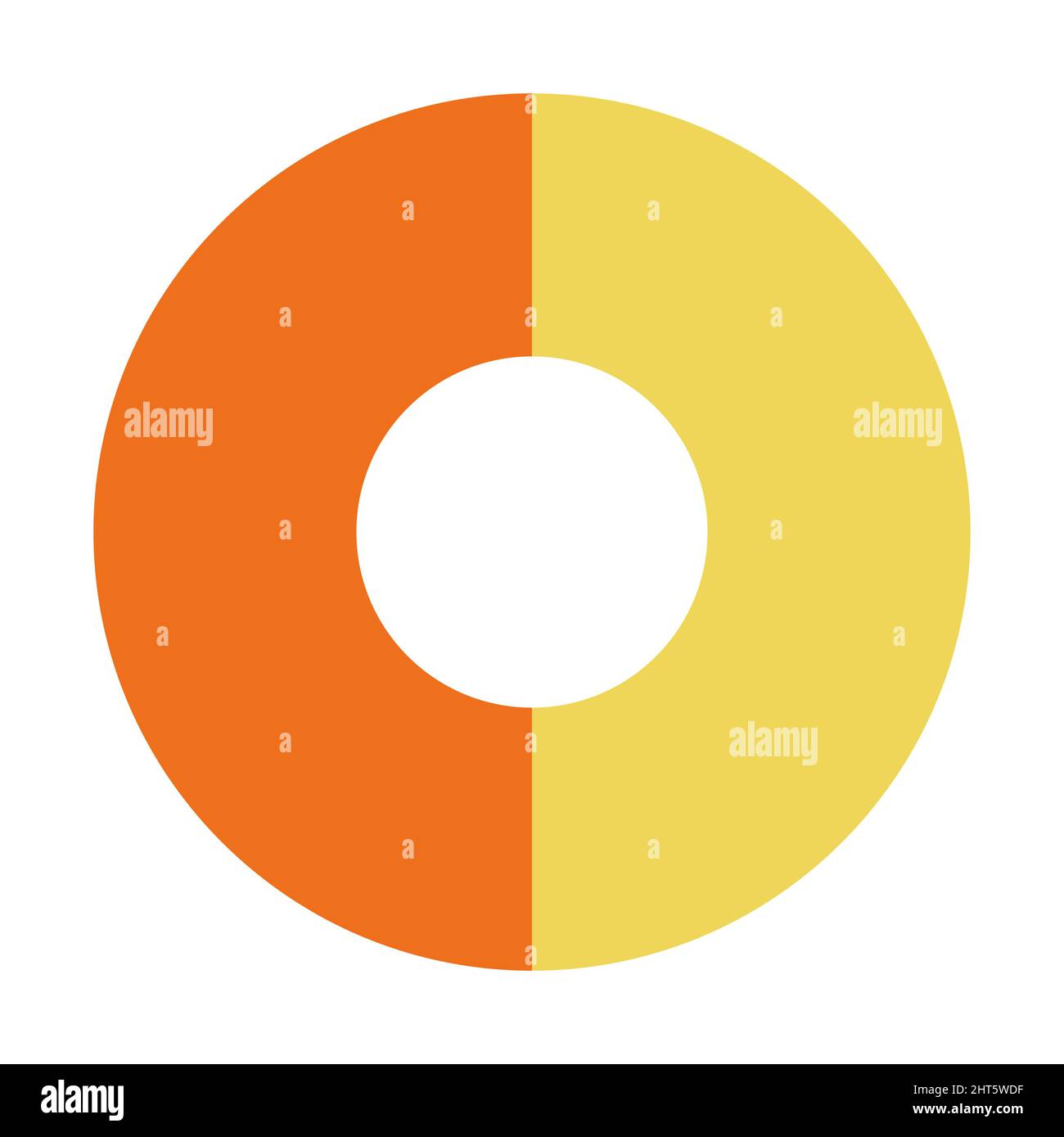 Infographic pie chart. Cycle presentation diagram 2 section. Vector ...