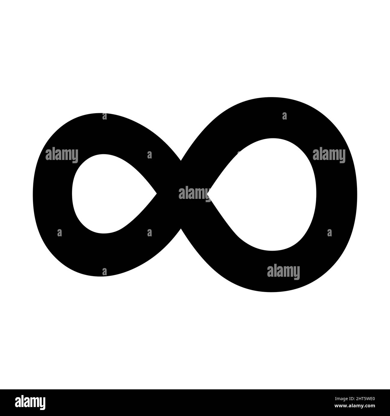 Infinity geometric icon, mathematical tattoo symbol, endless abstract ...