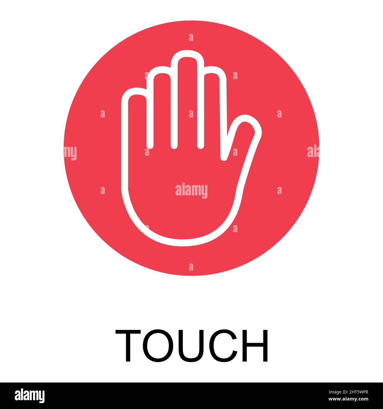Human anatomy flat hand icon, touch health organ vector illustration ...