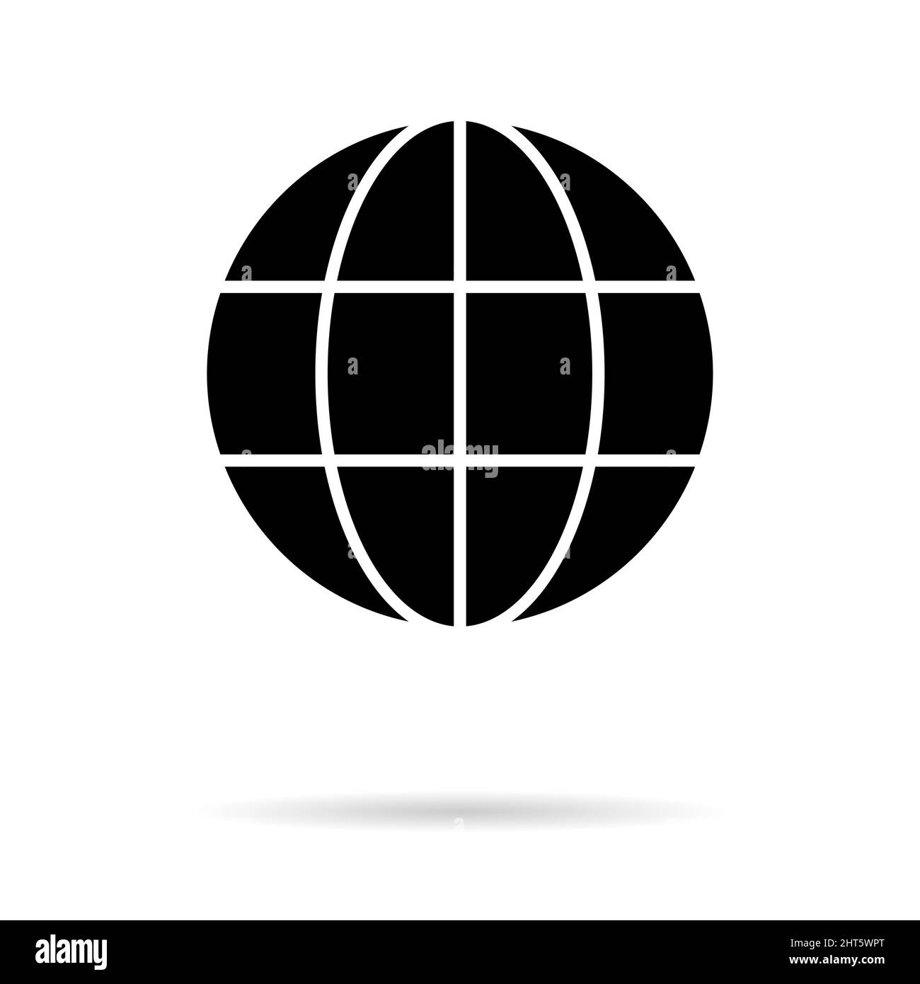 WWW world wide web site symbol, Internet map icon, website address ...