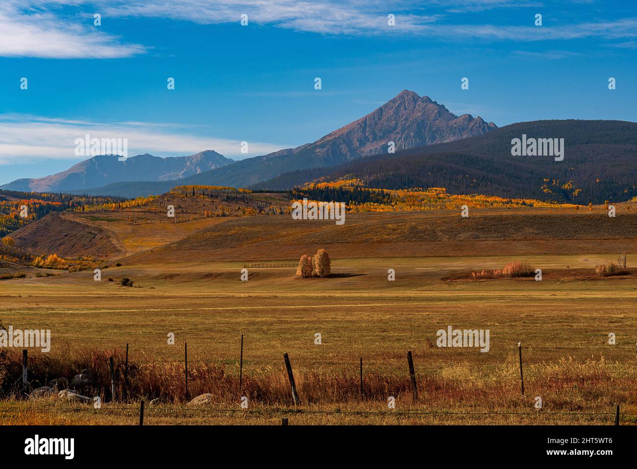 Fall colors in the mountains of Southern Colorado Stock Photo - Alamy