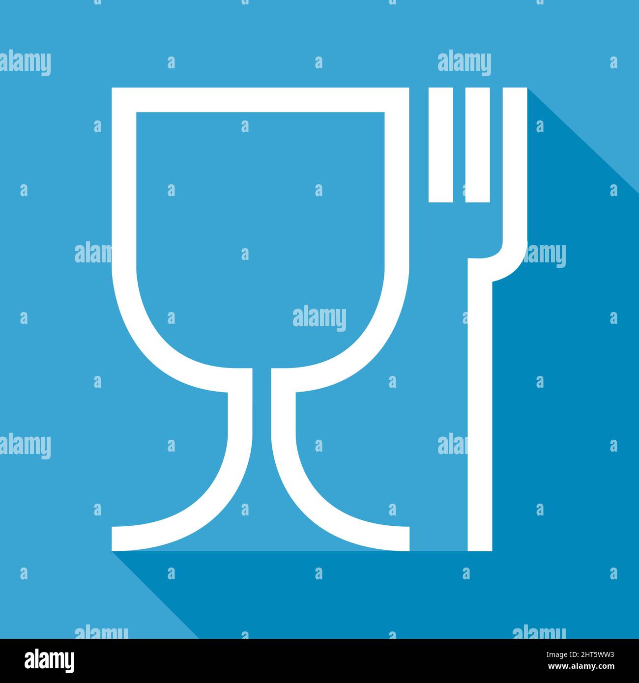 Food safe symbol. The international icon for food safe material, wine ...