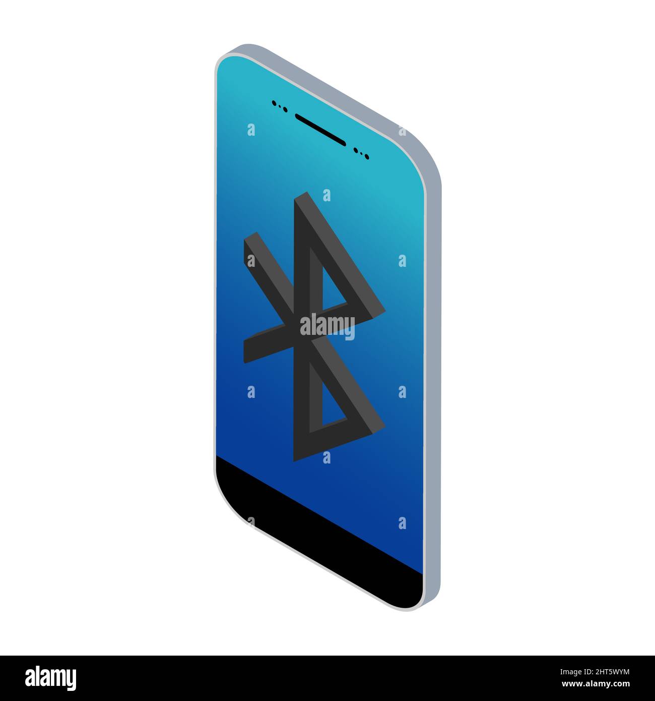 Bluetooth Symbol 3d Stock Vector Images - Alamy