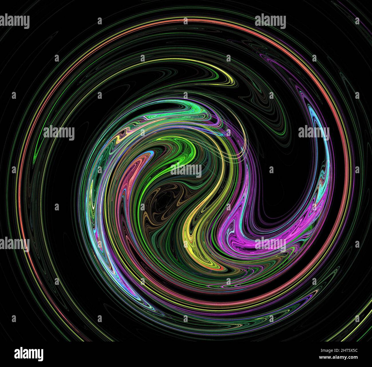 image of one Illustration of digital fractal Stock Photo - Alamy