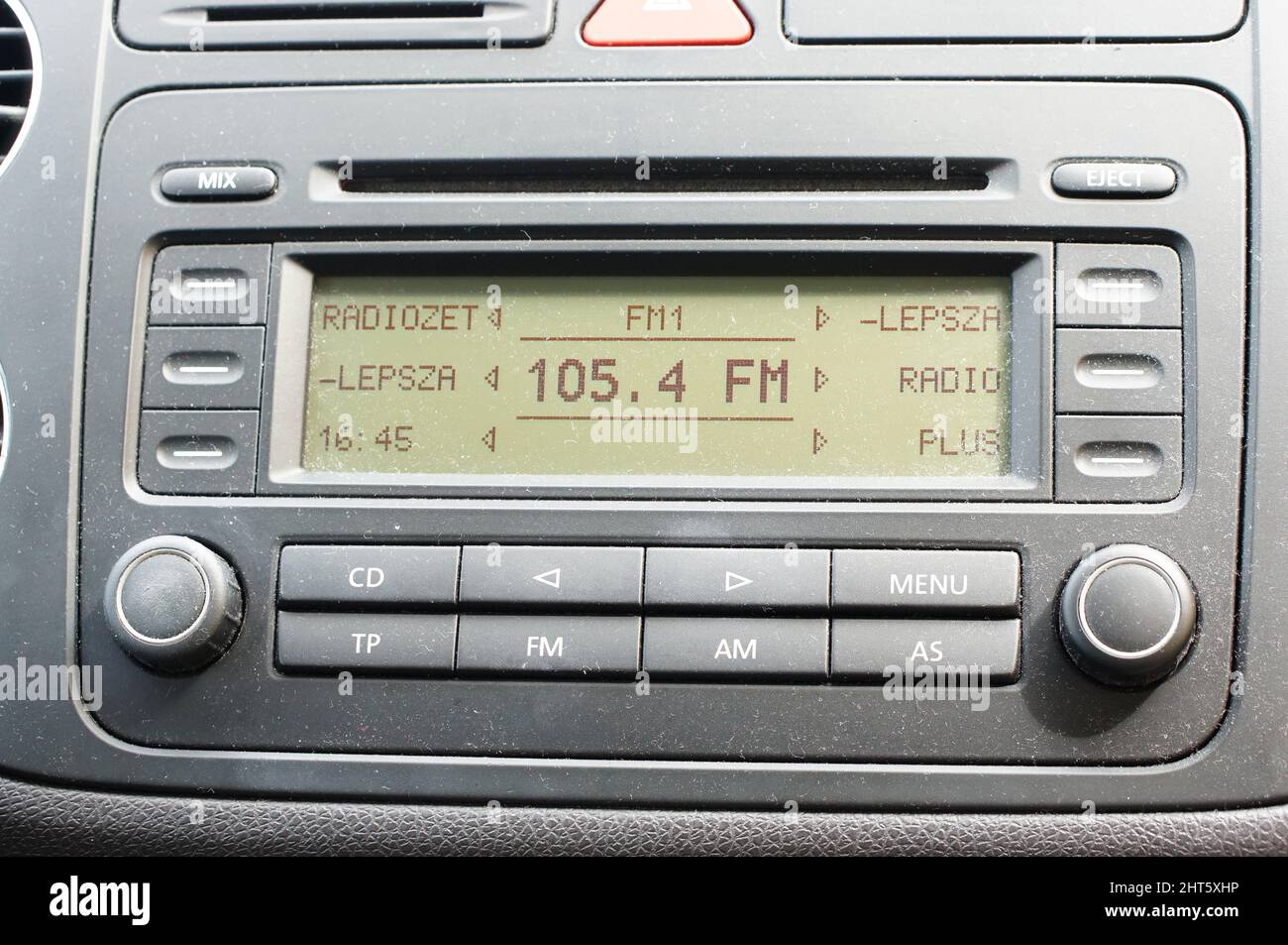 Car radio with lcd display and many buttons Stock Photo - Alamy