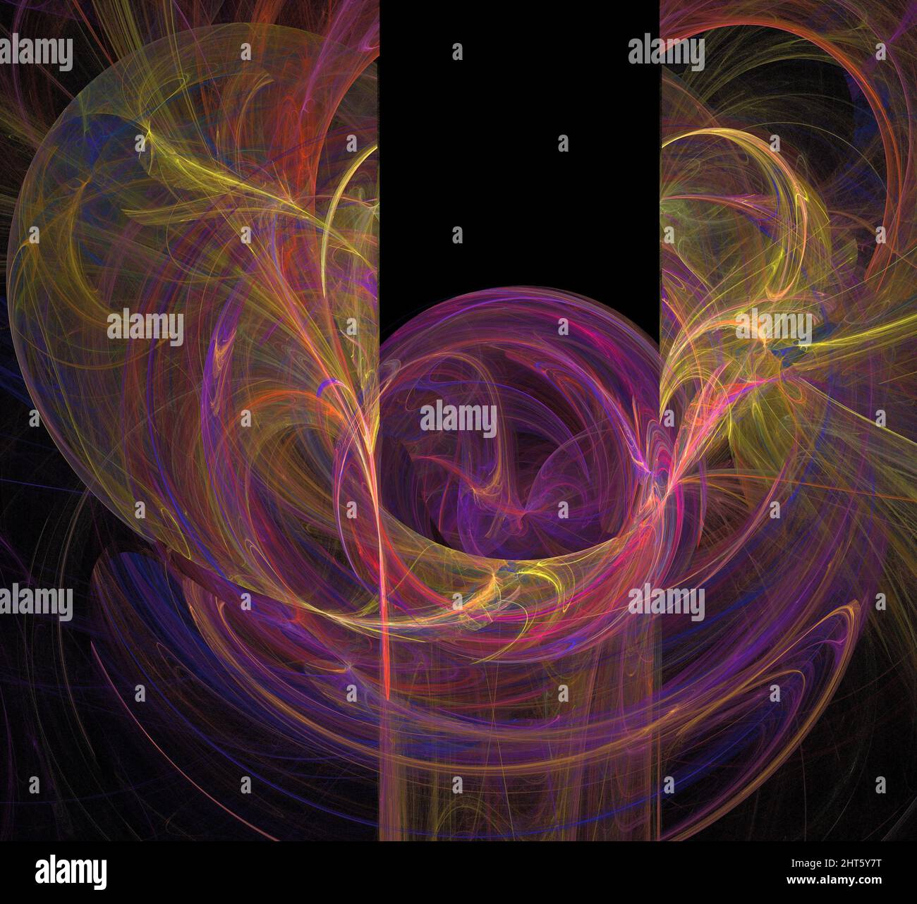image of one Illustration of digital fractal Stock Photo - Alamy