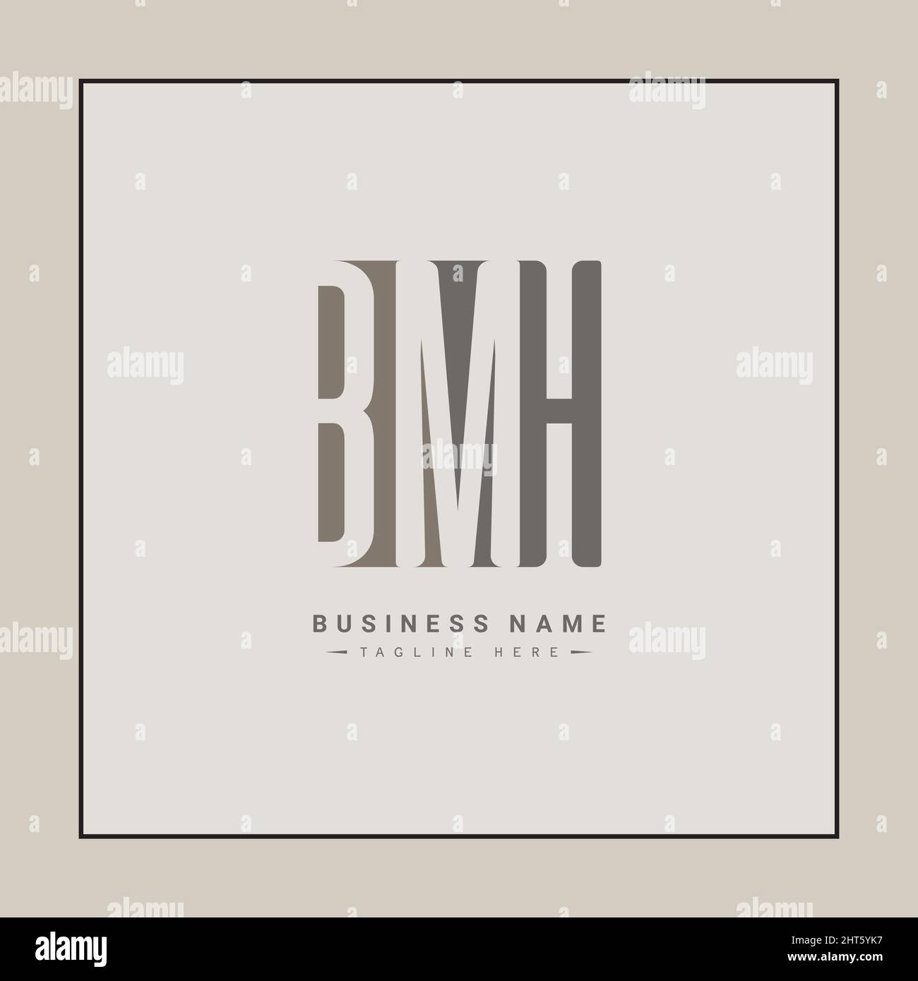 Bmh logo design hi-res stock photography and images - Alamy