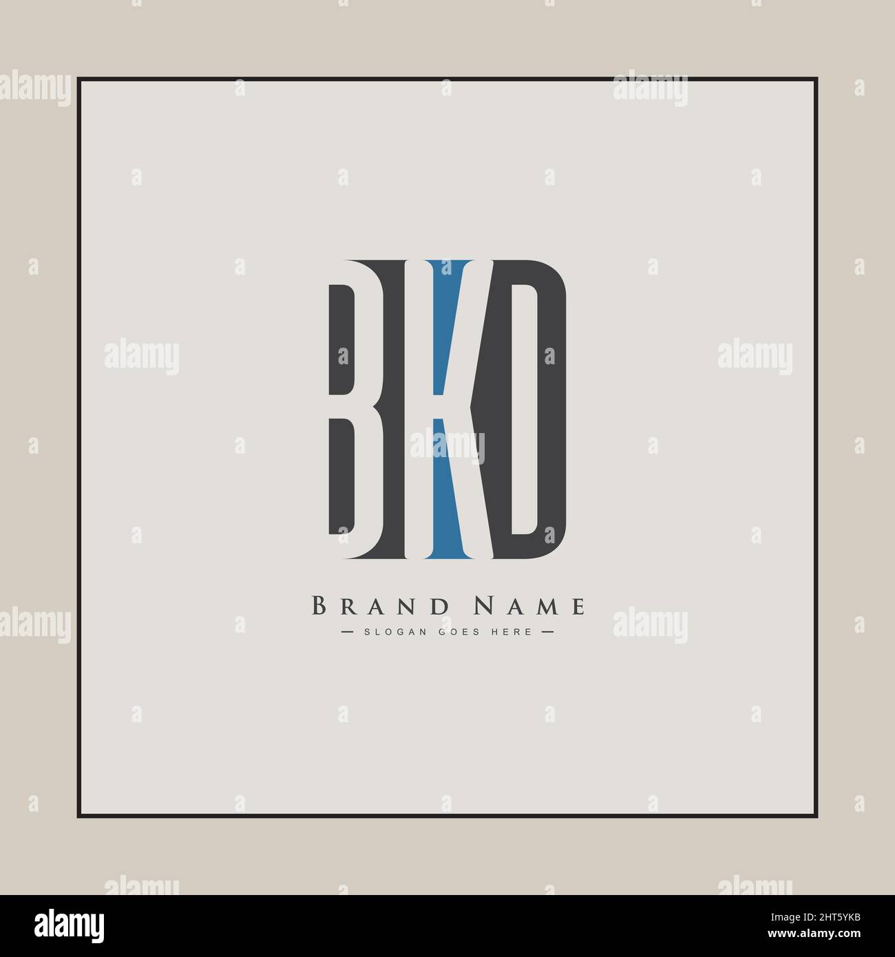 Bkd logo design hi-res stock photography and images - Alamy