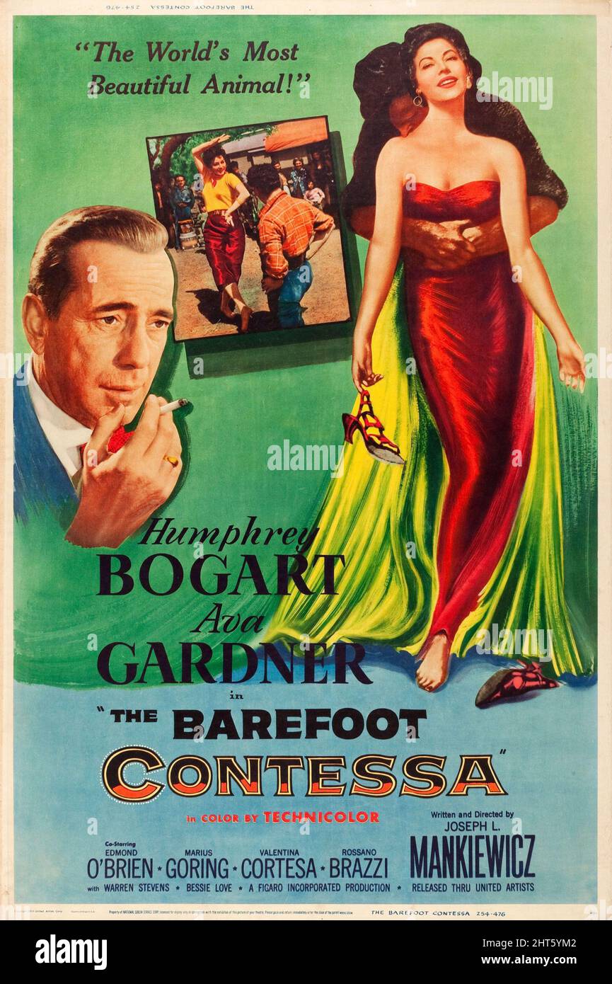 HUMPHREY BOGART and AVA GARDNER in THE BAREFOOT CONTESSA (1954 ...