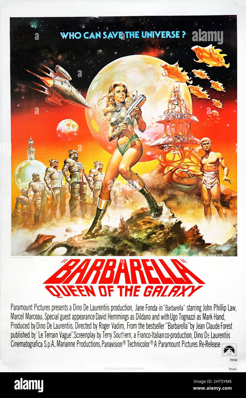 JANE FONDA in BARBARELLA (1968), directed by ROGER VADIM. Credit ...