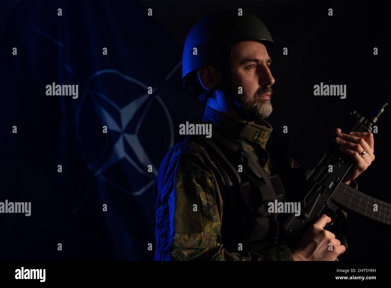 Nato helmet hi-res stock photography and images - Alamy