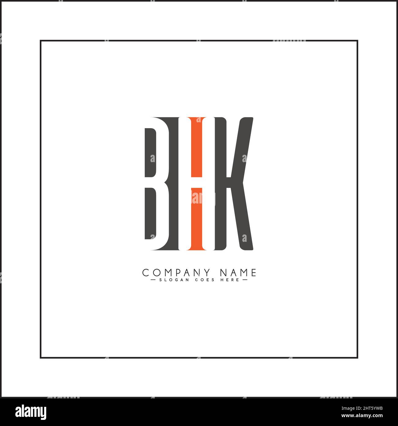 Bhk logo design hi-res stock photography and images - Alamy