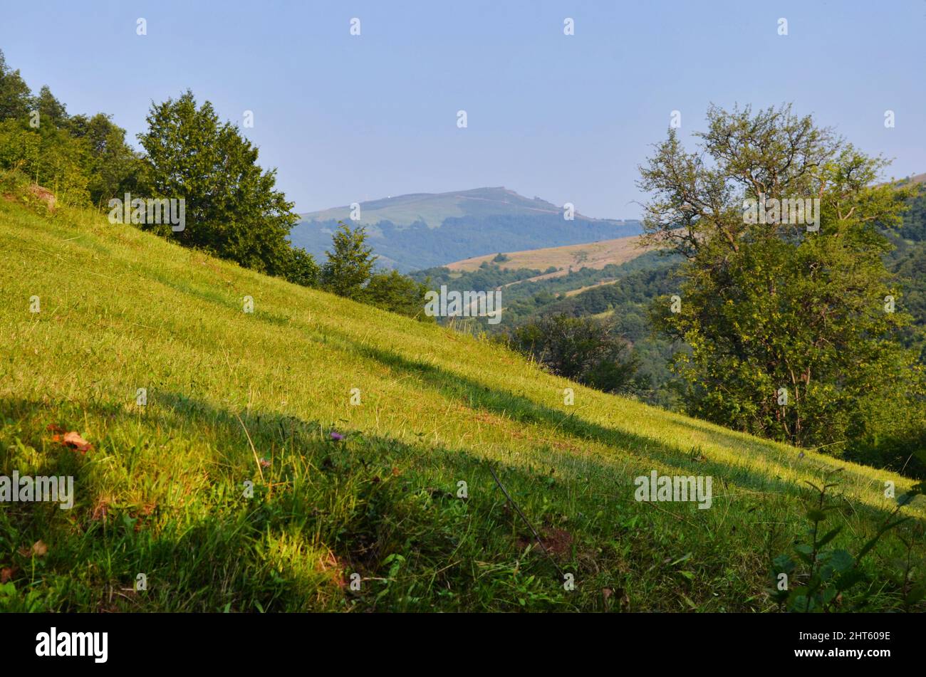 Beautiful view of green mountains Stock Photo - Alamy