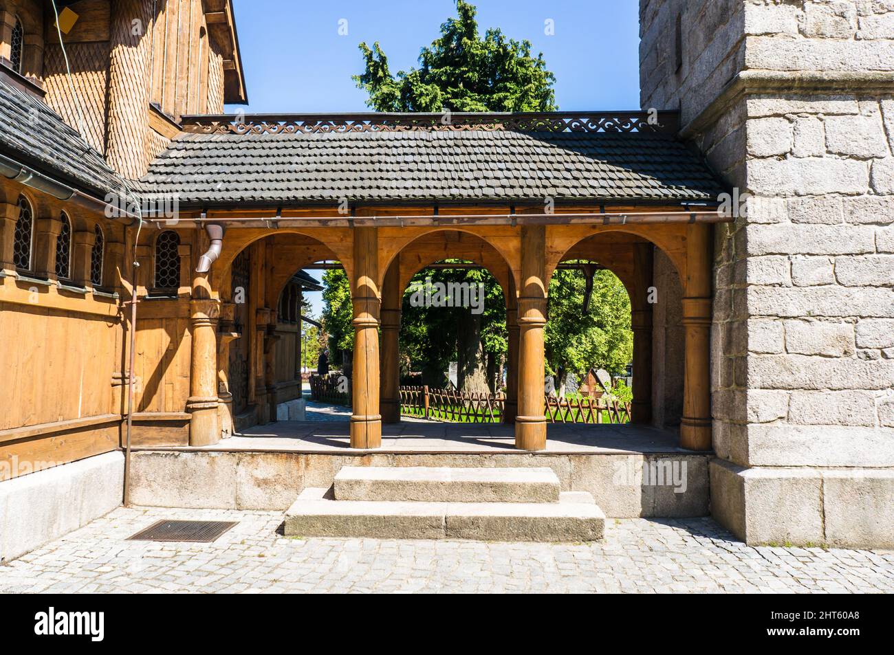 Entrance of a medieval monastery exterior in Europe Stock Photo - Alamy