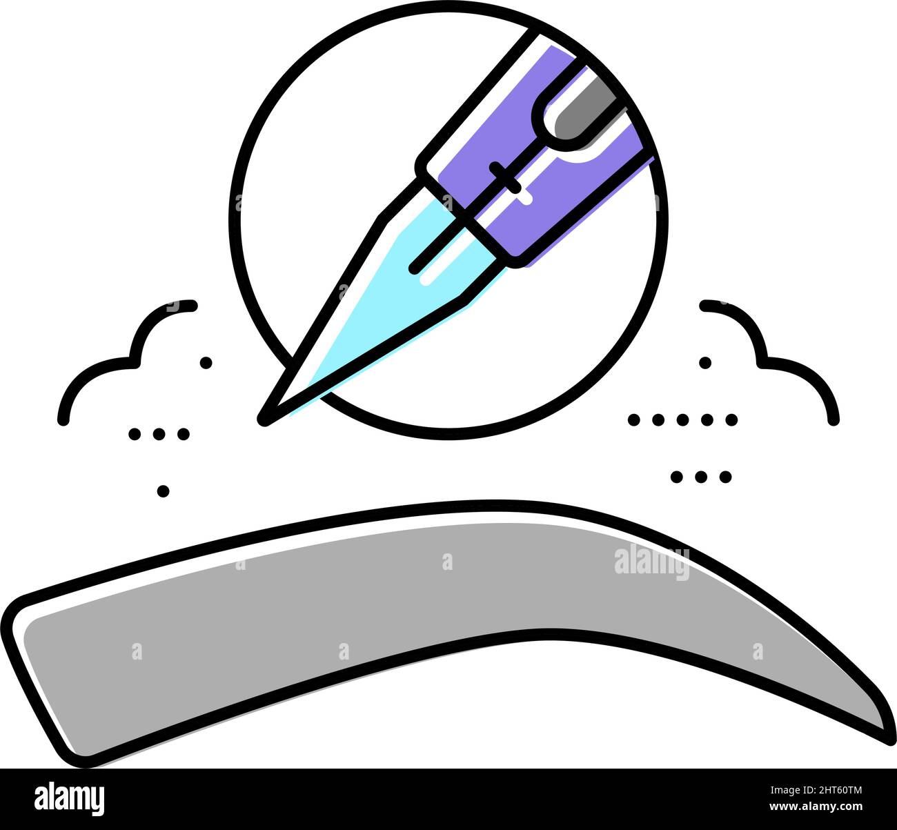 powder brows color icon vector illustration Stock Vector Image & Art ...