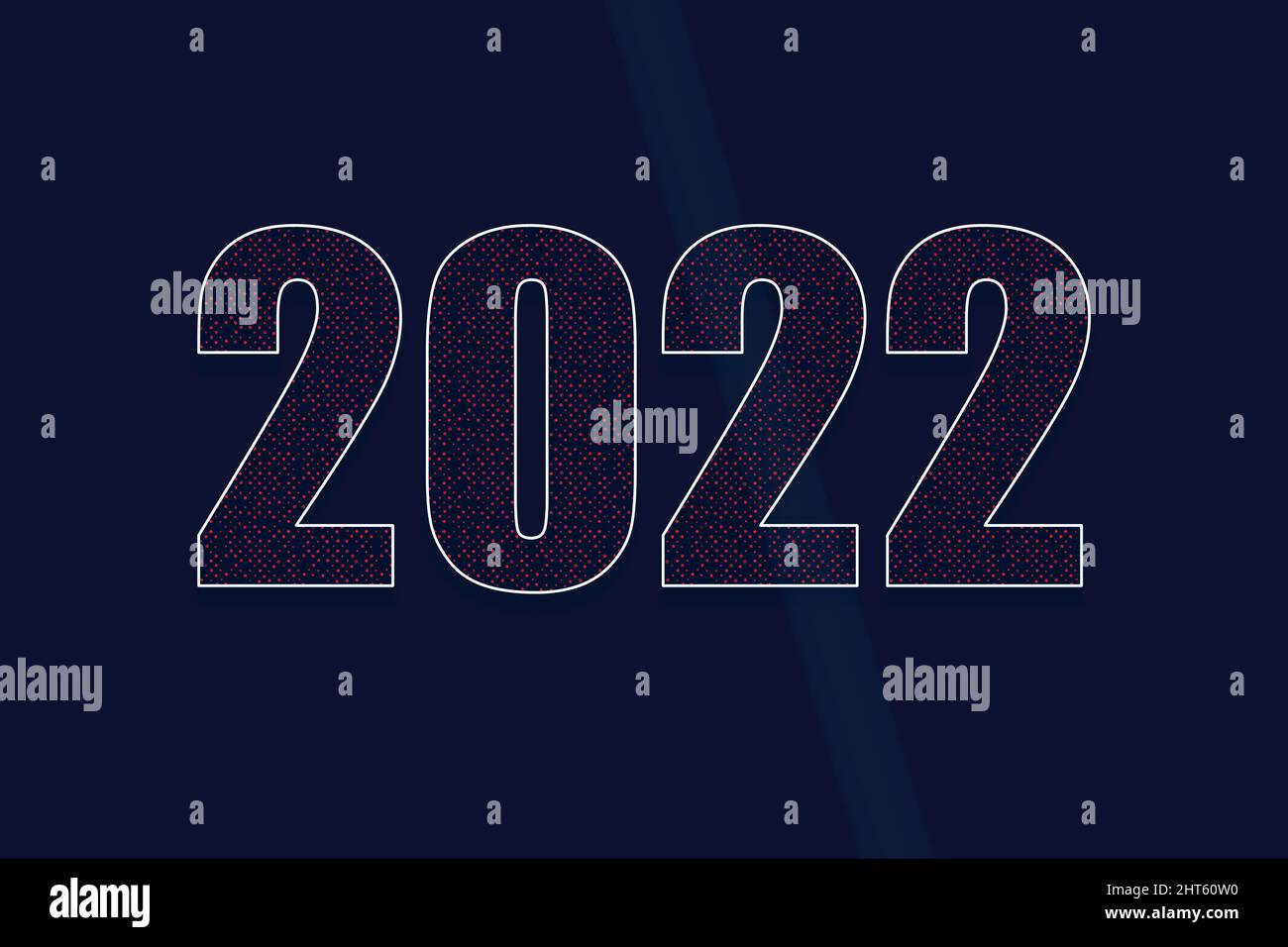 Illustration of 2022 on dark blue background Stock Photo - Alamy
