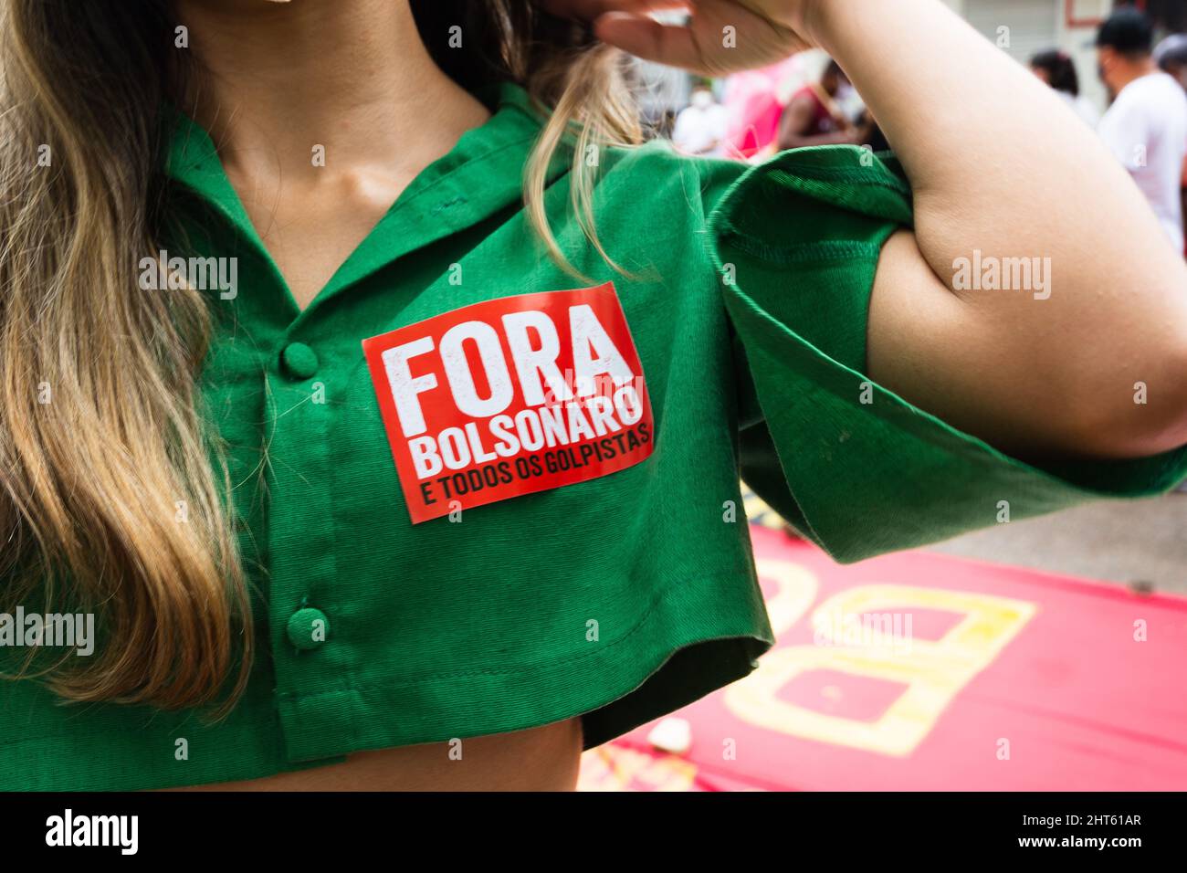 Group of people protesting against the government with banners, posters ...