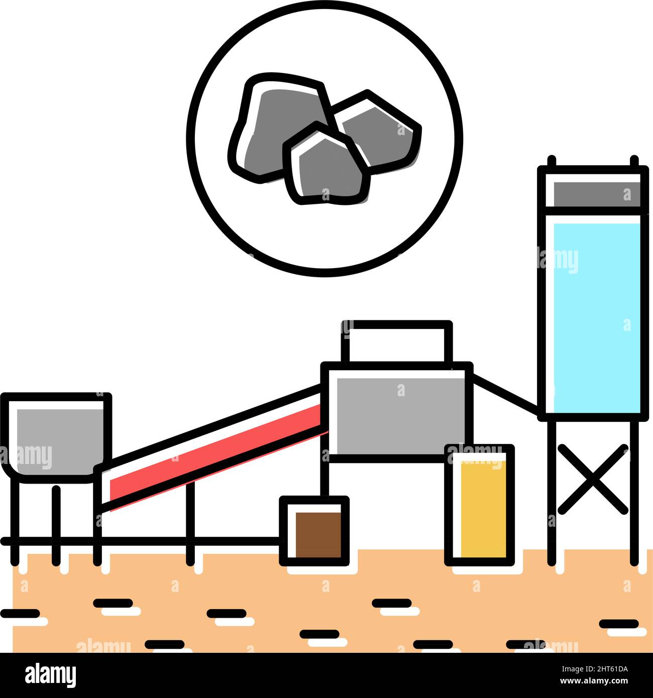 Coal handling plant Stock Vector Images - Alamy