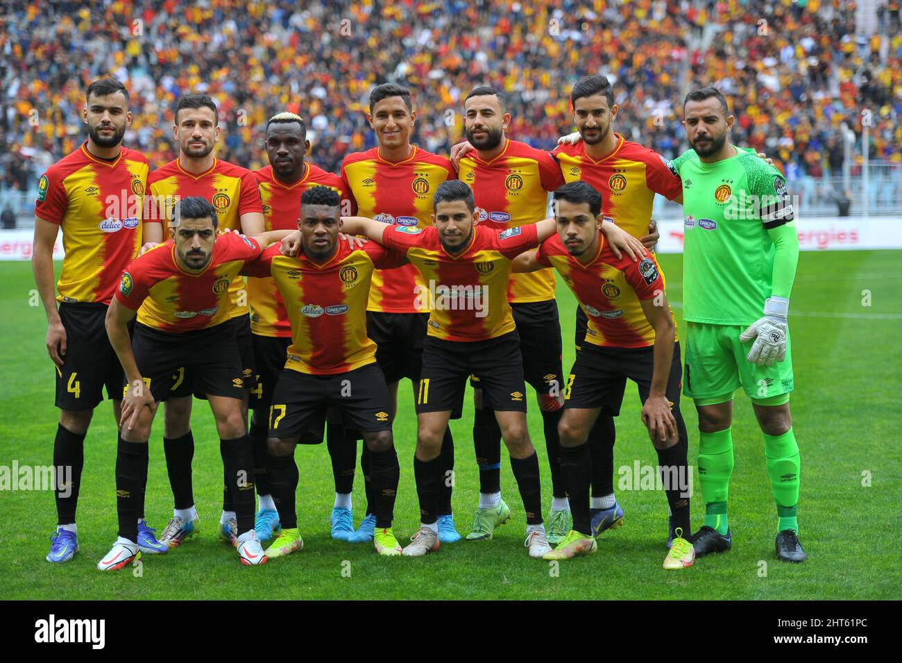 Rades, Tunisia. 27th Feb, 2022. Team of Esprance Sportif de Tunis (EST ...