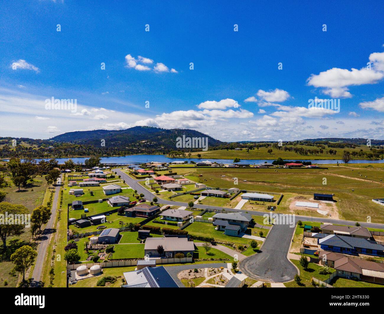 Aerial view of the Tenterfield, Australia on a sunny day Stock Photo ...