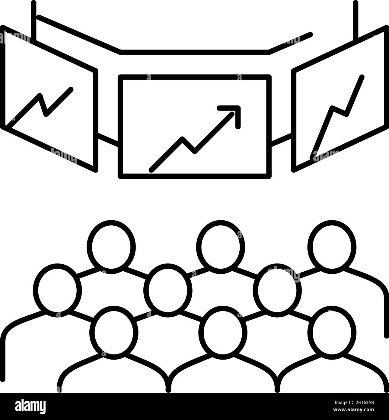 Trading on stock exchange line Cut Out Stock Images & Pictures - Alamy