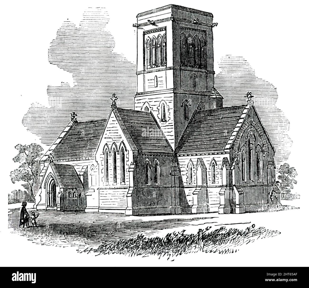 New Church of St. Paul, Rusthall, near Tunbridge Wells, 1850. 'The ...