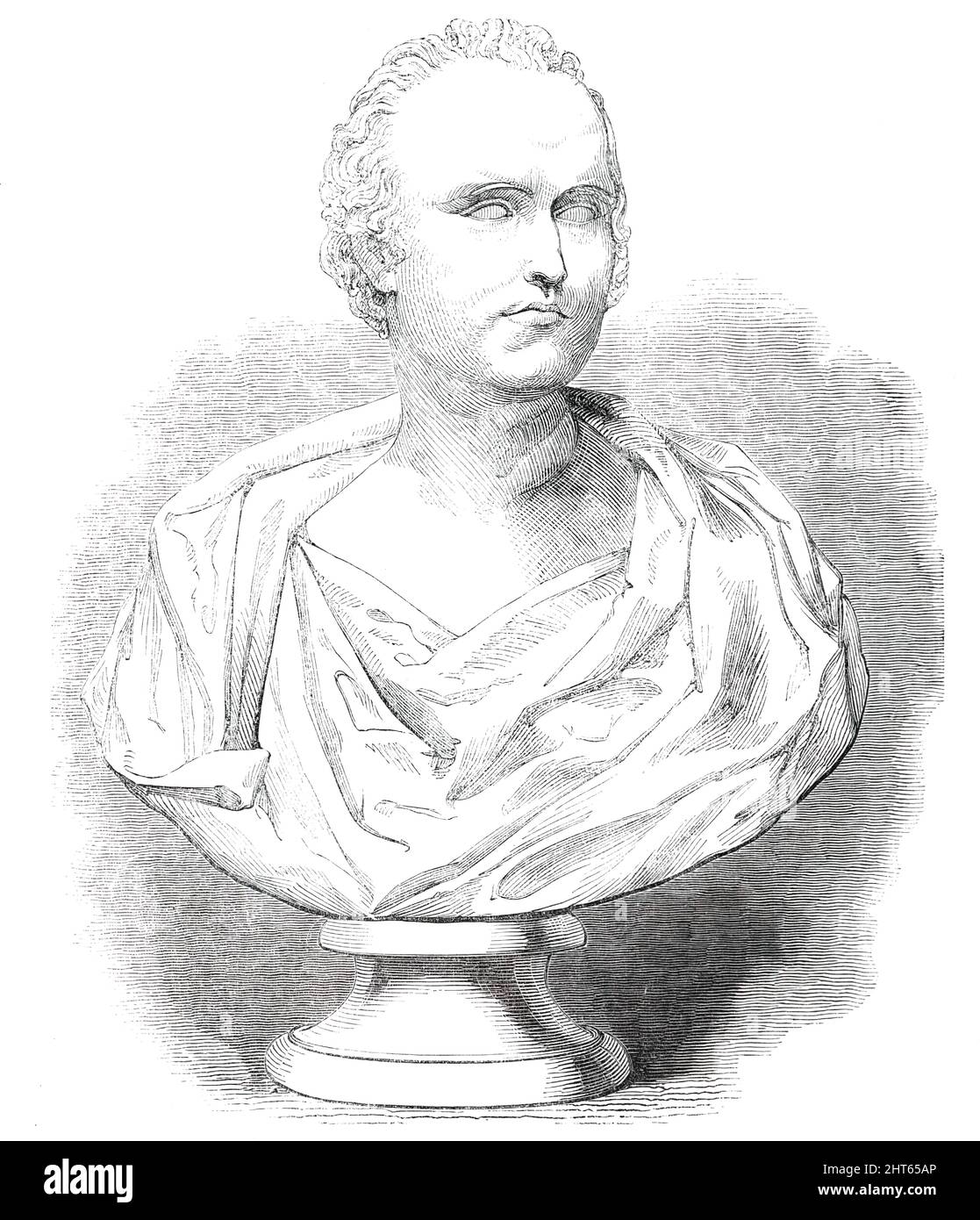 Bust of Mr. MacAulay, by Park, 1850. Portrait bust of British historian ...