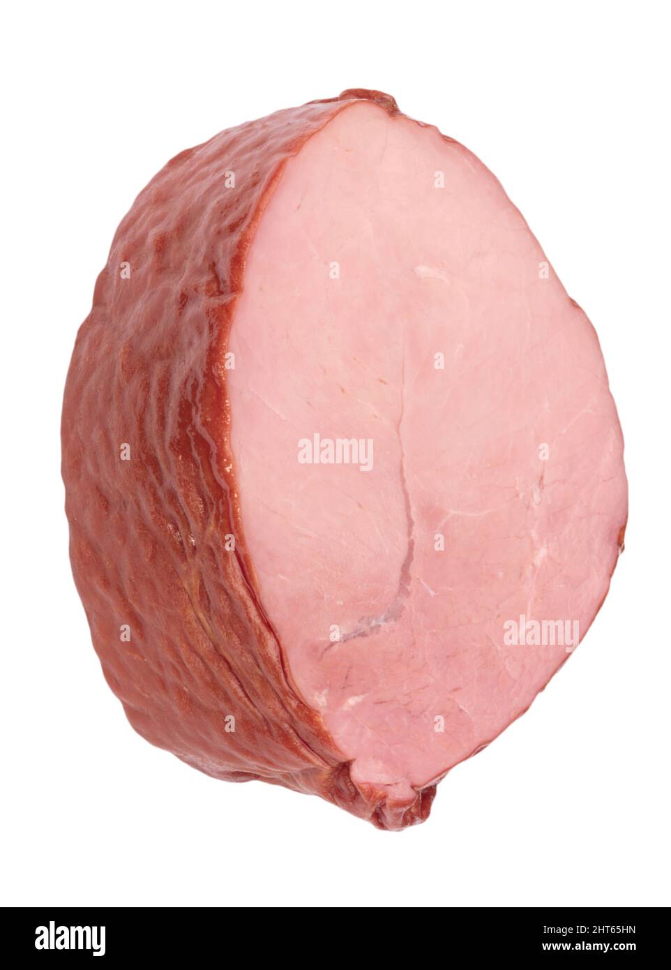 Piece of Boiled and Smoked Meat Isolated Stock Photo - Alamy