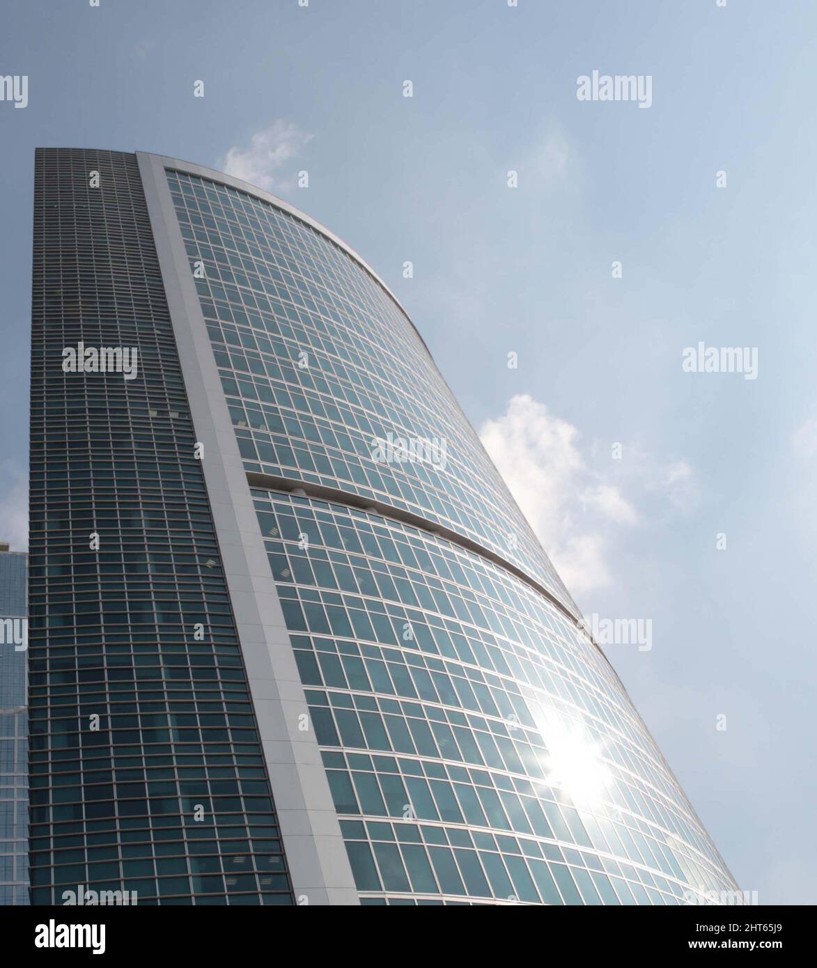 office building on sky background Stock Photo - Alamy