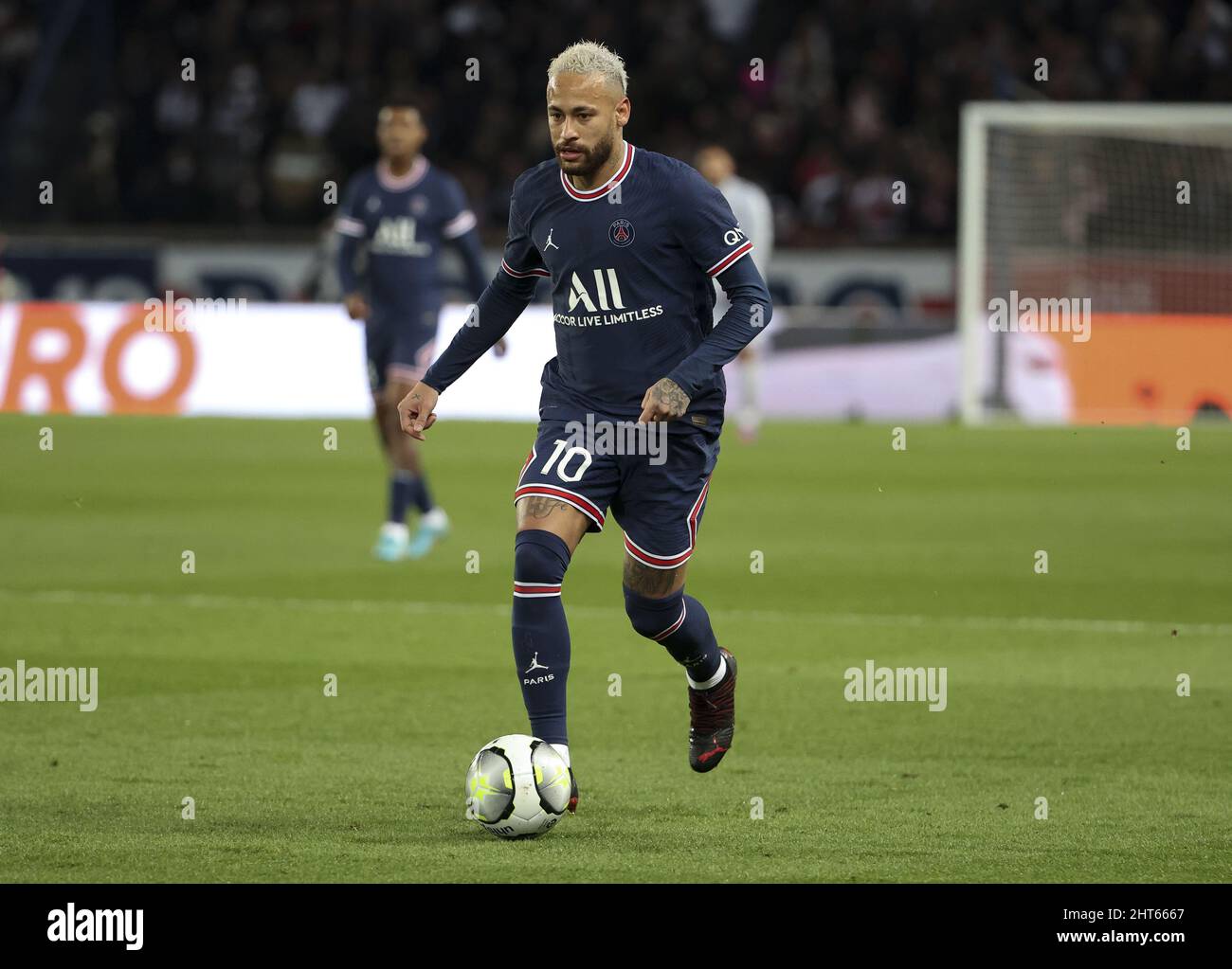 Neymar Jr of PSG during the French championship Ligue 1 football match ...