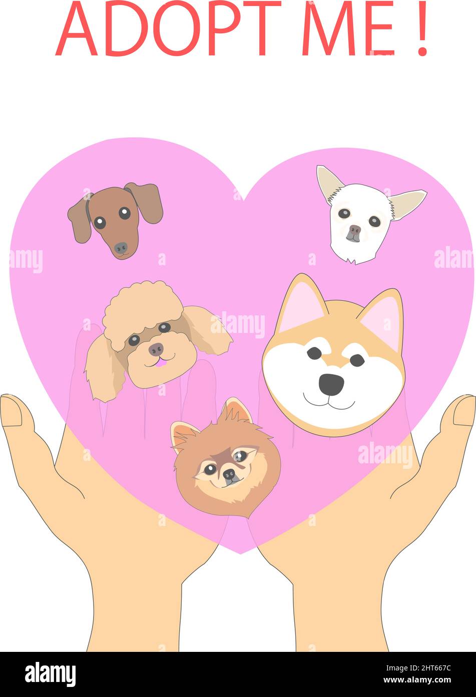 Adopt dog pet animals Cut Out Stock Images & Pictures - Alamy