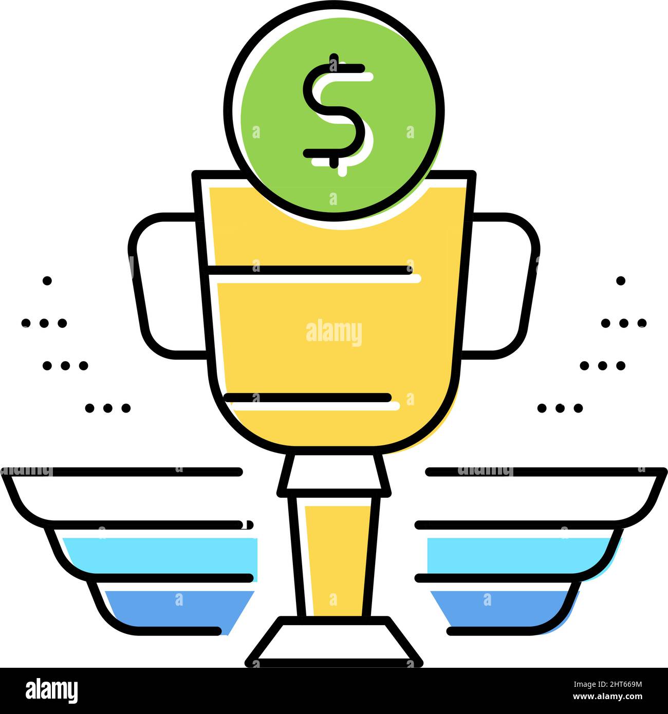 financial award color icon vector illustration Stock Vector Image & Art ...