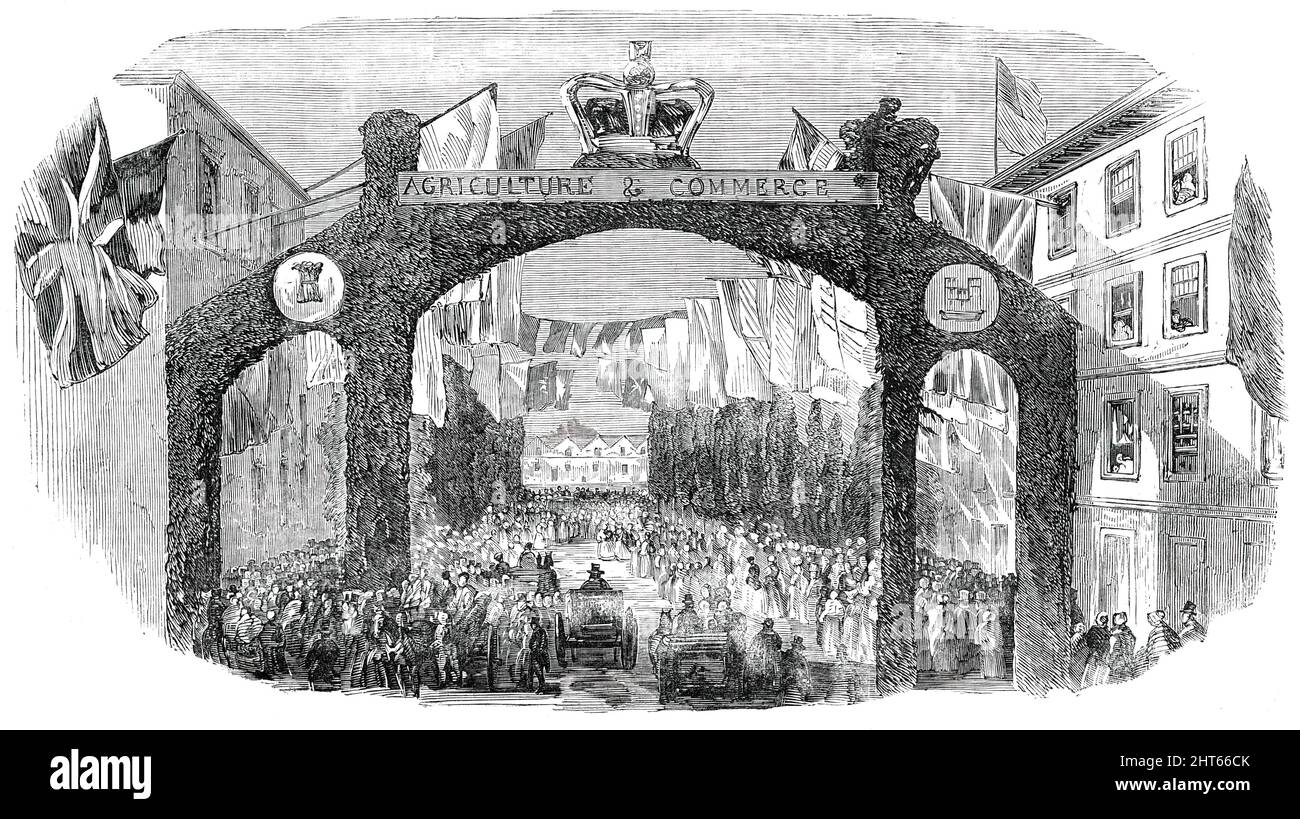 Arch across Queen-Street, Exeter, (Royal Agricultural Society of ...