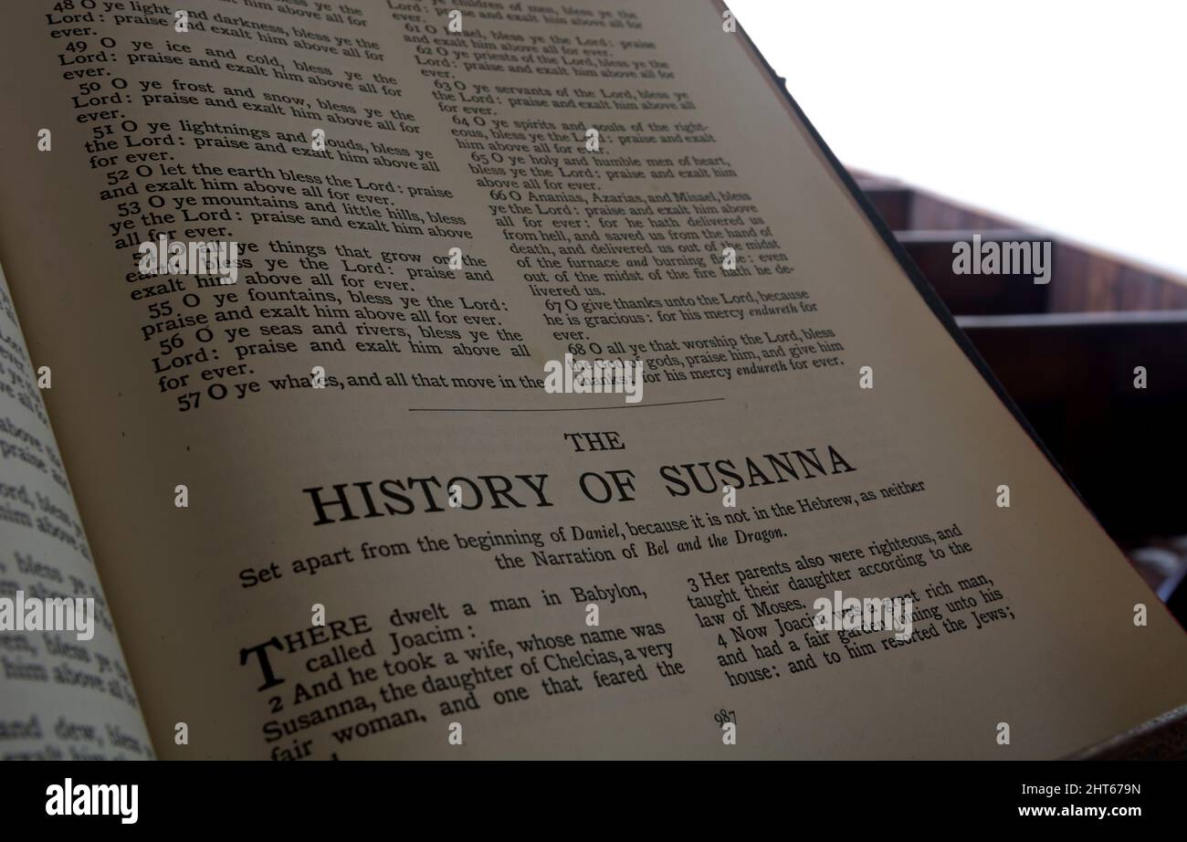 The History of Susanna in The Bible Stock Photo - Alamy