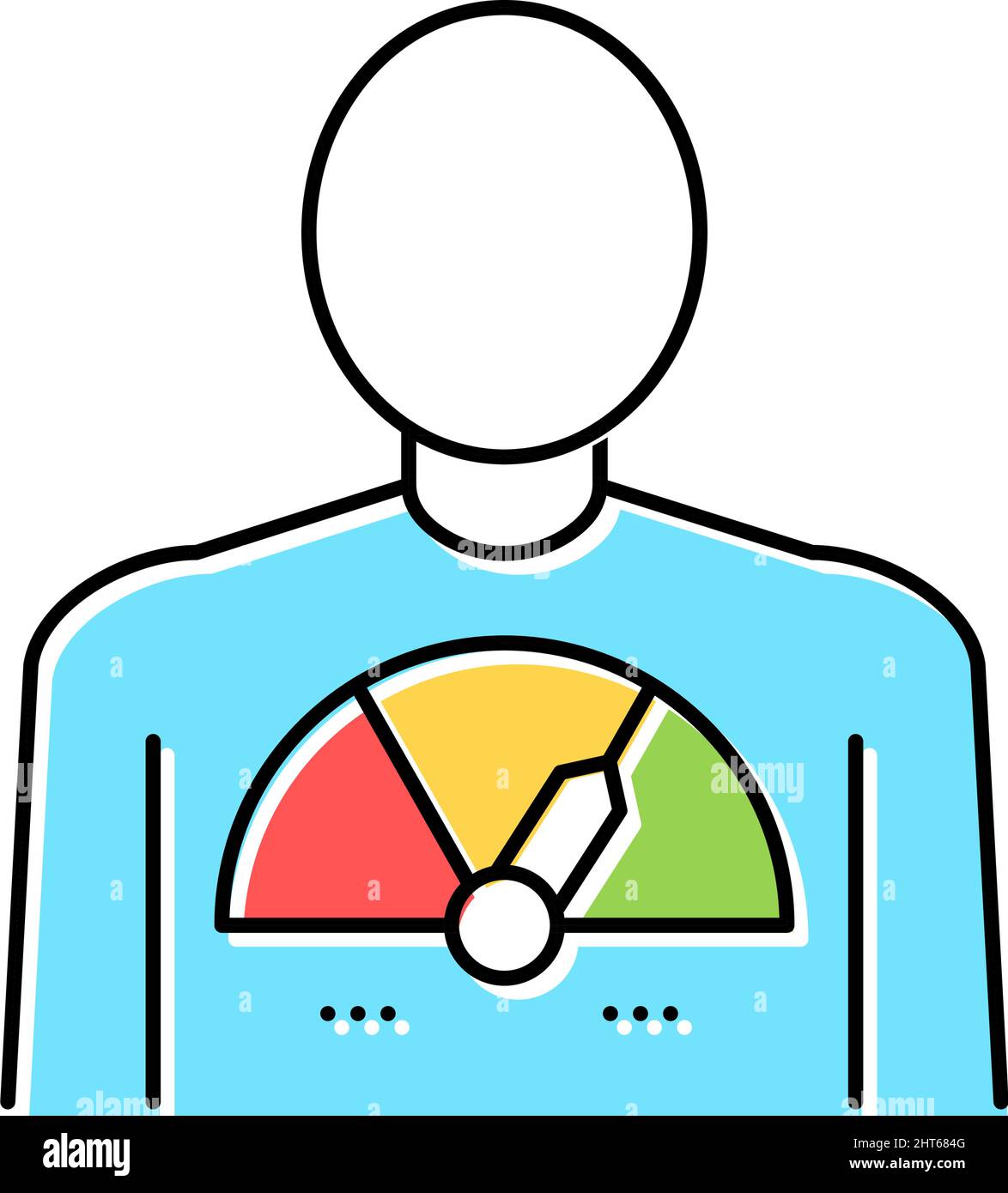 human full energy color icon vector illustration Stock Vector Image ...