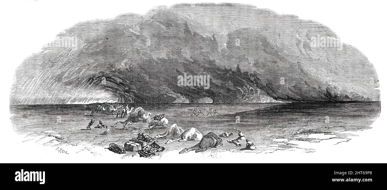 Panorama of the Nile - The Simoom, 1850. 'This Exhibition at the ...