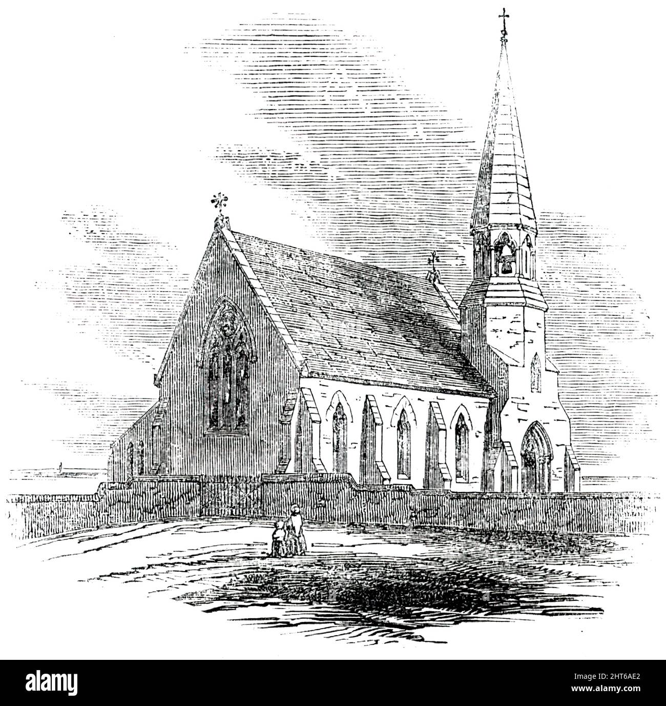 New Church, Rye Harbour, Sussex, 1850. 'This Church, situated at the ...