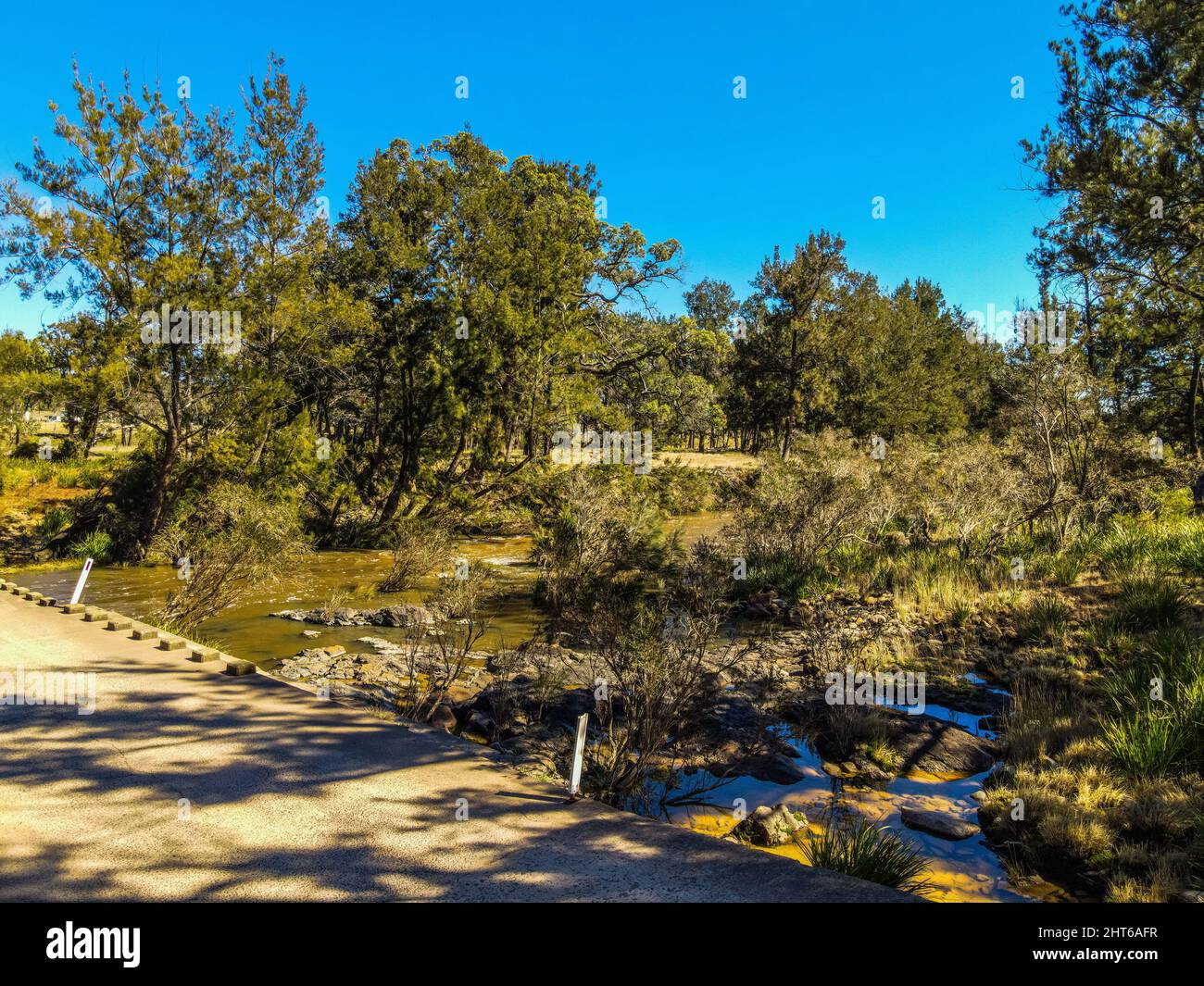 Breathtaking aerial view of the Severn River, Strathbogie, NSW ...