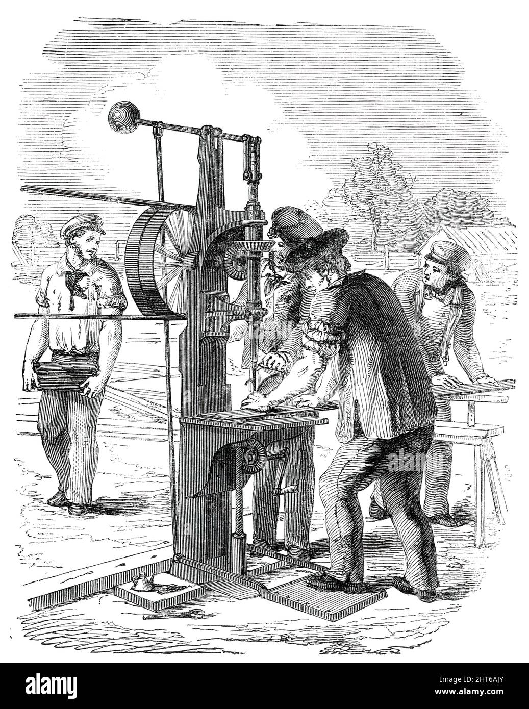 The Building in Hyde Park, for the Great Exhibition of 1851 - Drilling ...