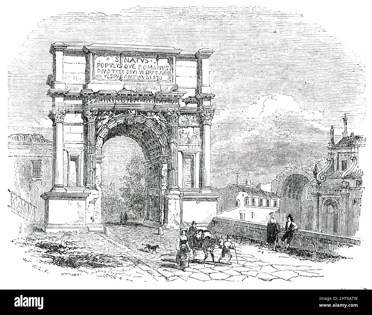 Arch of Titus - Rome, 1850. 'The Arch of Titus...which is in great part ...