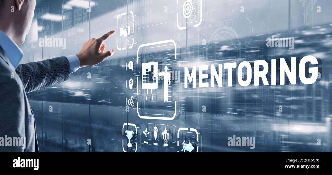 Mentoring Motivation Coaching Career Business Technology concept Stock ...