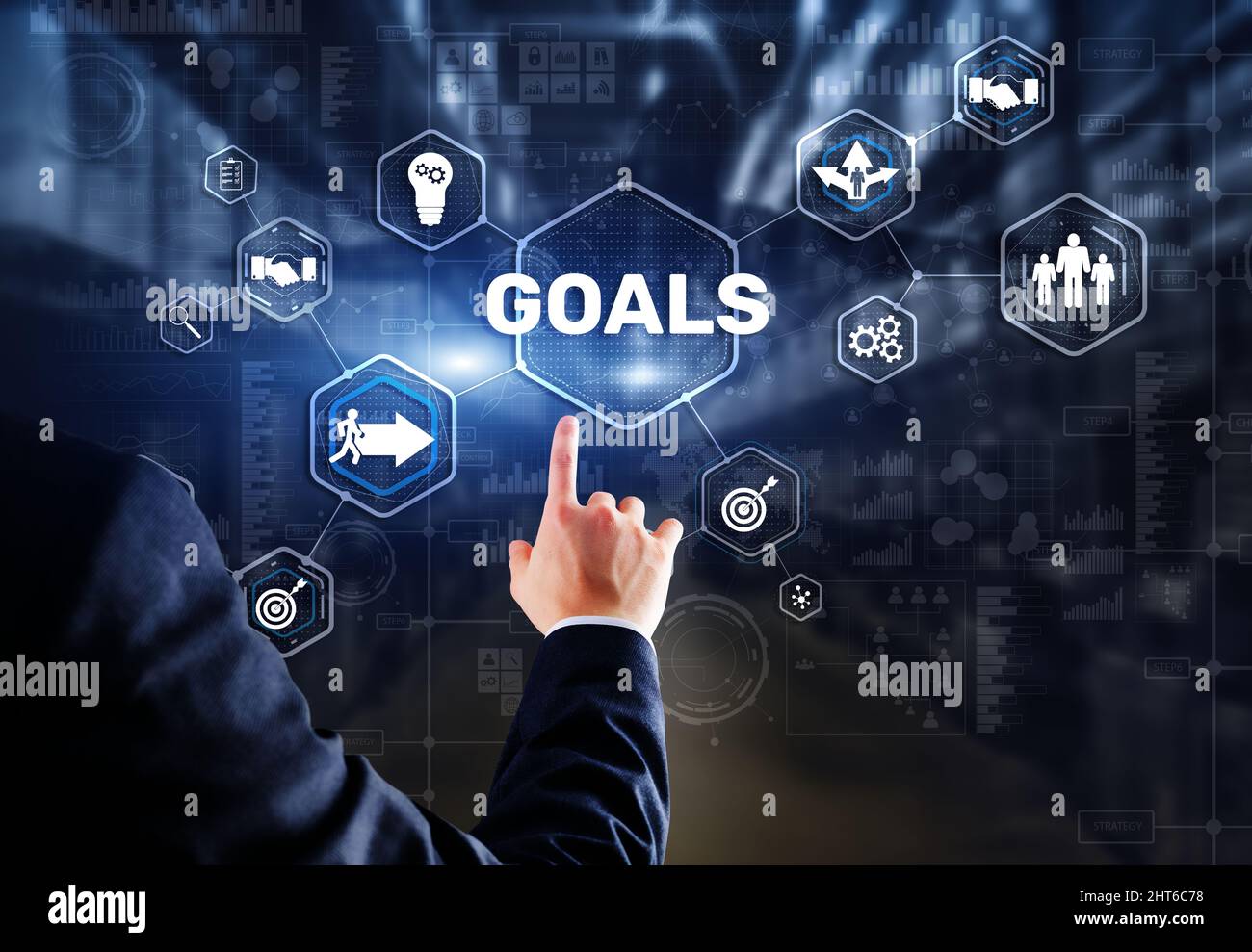 Teamwork Goals Strategy Business Support Concept Stock Photo - Alamy